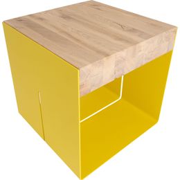 Beistelltisch WK Wohnen "9300" Tische Gr. B/H/T: 40 cm x 40 cm x 39 cm, gelb Beistelltische