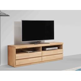 Lowboard Woltra "OSLO" Sideboards Gr. B/H/T: 160 cm x 48 cm x 35 cm, 2, beige (kernbuche) Lowboards