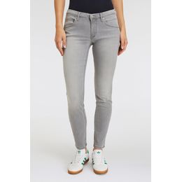 Marc O'Polo Slim-fit-Jeans MARC O'POLO DENIM "Alva" Gr. 29, Länge 32, grau (every day grey wash) Damen Jeans 5-Pocket-Jeans Röhrenjeans
