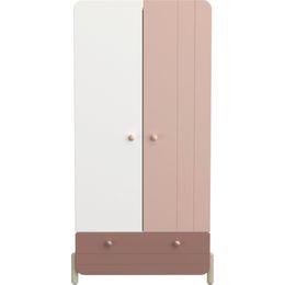 Kleiderschrank Demeyere Group "Janne,Breite ca. 90cm, Höhe 180cm, 4 Türen" Schränke Gr. B/H/T: 94,60 cm x 187,60 cm x 51,50 cm, 2 St., rosa (matt rosa, matt weiß) Kleiderschränke