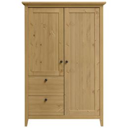 Highboard WOHN[GLÜCK]LICH BY INFANTIL "Solvita" Sideboards Gr. B/H/T: 101 cm x 150 cm x 40 cm, 2, beige (gebeizt geölt) Highboards