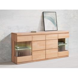 Sideboard Woltra "OSLO" Sideboards Gr. B/H/T: 180 cm x 80 cm x 35 cm, beige (kernbuche) Sideboards