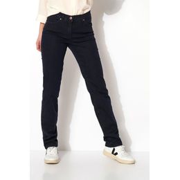 Straight-Jeans Toni "Perfect Shape Straight" Gr. 46, N-Gr, blau (dark blue) Damen Jeans Gerade