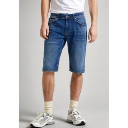 Pepe Jeans Shorts mit Markenlabel, blau
