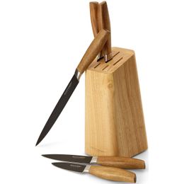 Messer-Set ECHTWERK "Classic" Kochmesser-Sets schwarz (schwarz, natur) Küchenmesser-Sets