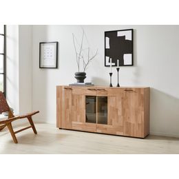 Sideboard Home Affaire "LEVITA" Sideboards Gr. B/H/T: 164 cm x 80 cm x 35 cm, beige (natur) Sideboards