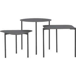 Beistelltisch SPINDER DESIGN "Doremi" Tische Gr. B/H/T: 42 cm x 32,5 cm x 44 cm, grau (grau, grau, grau) Beistelltische