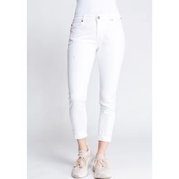 Regular-fit-Jeans Zhrill "NOVA" Gr. 27, N-Gr, weiß (white) Damen Jeans Ankle 7/8