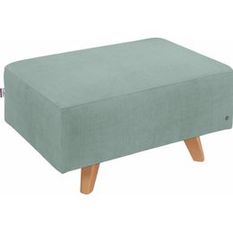 Hocker Tom Tailor HOME "NORDIC PURE" Gr. B/H/T: 85 cm x 42 cm x 61 cm, Samtstoff STC, grün (celadon stc 3) Fußhocker