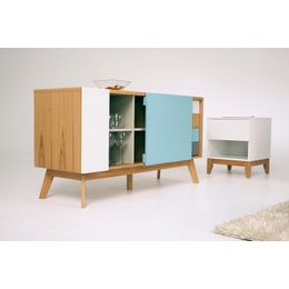 Sideboard WOODMAN "Estera" Sideboards Gr. B/H/T: 135 cm x 71 cm x 47 cm, bunt (bunt, eichefarben) Sideboards