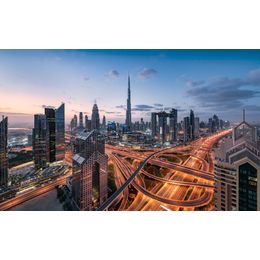Komar Vliestapete "Lights of Dubai" Tapeten Gr. B/L: 450 m x 280 m, Rollen: 1 St., bunt Vliestapeten