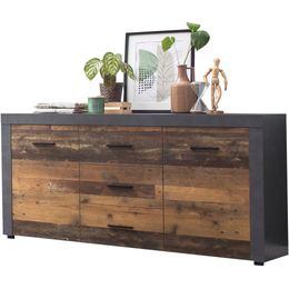 Sideboard Inosign "DONINA" Sideboards Gr. B/H/T: 160 cm x 85 cm x 40,6 cm, Manuell, 3, braun Sideboards