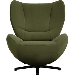 Loungesessel Tom Tailor HOME "TOM PURE" Sessel Gr. Material, B/H/T: 92 cm x 101 cm x 95 cm, grün (hunter sco 333) Loungesessel