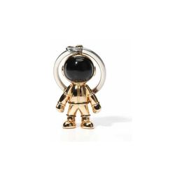 Astronauten-Schlüsselanhänger mit Metallanhänger (Gold), hängender Schlüsselanhänger, Handytaschen-Anhänger, Porte Clef, Astronauten-Design für