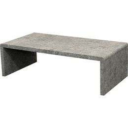 Couchtisch VIERHAUS "Senja" Tische Gr. B/H/T: 110 cm x 36 cm x 60 cm, grau (betonfarben) Couchtische eckig