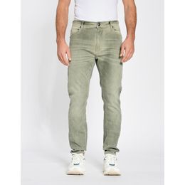 Loose-fit-Jeans Gang "94ALESSIO" Gr. 34, Länge 30, grün (washed down) Herren Jeans Loose Fit