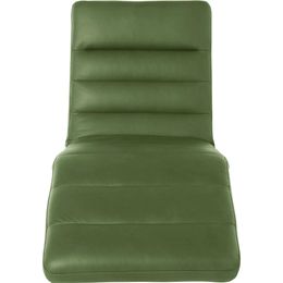 Relaxliege W.Schillig "daily dreams" Sofas Gr. B/H/T: 75 cm x 91 cm x 170 cm, Longlife Xtra-Leder Z69, mit Kopfteilverstellung-manuell, grün (green z69) Relaxliegen