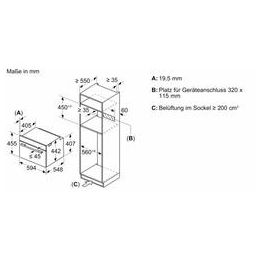 Bosch Kompaktbackofen mit Mikrowelle CMG7241B1