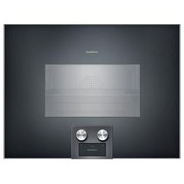 GAGGENAU BS475102 Dampfbackofen 60 cm Serie 400 Antrazit Türanschlag links Be...