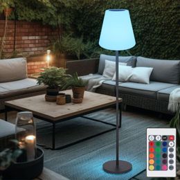 Globo Solarlampen für Außen Stehleuchte Solar Standlampe Balkon led Solar mit rgb Farbwechsel, Fernbedienung, Farben fixierbar, DxH 34x150 cm