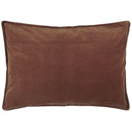 IB Laursen Kissenbezug Velour rechteckig, 52 x 72 cm, rost