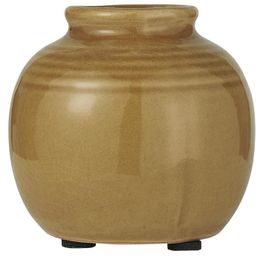 IB Laursen Mini Vase mit Rillen, H7,5/Ø8 cm, gold