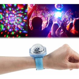 LED-Sternenhimmel-Projektor, Galaxy-Projektionslicht, Disco-Armbandlicht für Kinder, Partykugellampe, Farbwechsel-Nachtlicht (Blau)