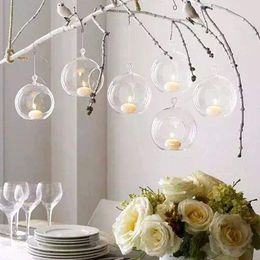 Amirror Smart Ug - x hängende Glas-Teekerzenhalter, romantische Dekoration, Kerzenlicht, Hochzeitsrestaurant, Heimdekoration, Glaskugel,