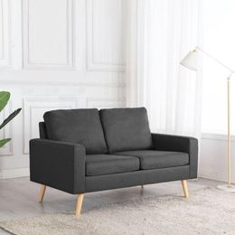 MAISONCHIC 2-Sitzer-Sofa Loungesofa Couch Modern Dunkelgrau Stoff DE53727