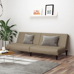 Bonnevie - Schlafsofa 2-Sitzer Cappuccino-Braun Kunstleder vidaXL36176