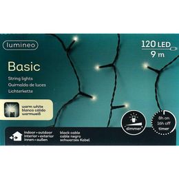 Lumineo LED Lichterkette Basic 900 cm 120 Lichter warmweiß