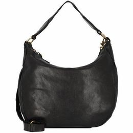 Campomaggi Schultertasche Leder 35 cm nero