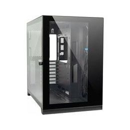 Inter-Tech C-703 Vision , Tower-Geh&auml;use schwarz, Tempered Glass x 2