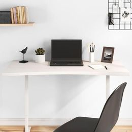 MAISONCHIC - Tischplatte,Schreibtischplatte,Küchen Arbeitsplatte Weiß 100x60x2,5 cm Massivholz Kiefer CCA671885