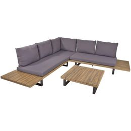 Garden Pleasure Lounge-Gruppe acapulco, 4-tlg - Stahl, 100% Polyester, Akazie fsc 100% 985269