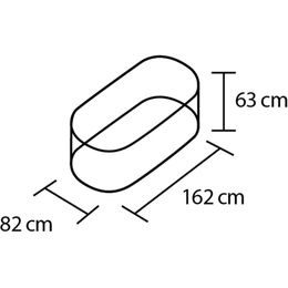 Hochbeet Vita 630 seegras 162 x 82 x 63 cm (l x b x h) - Vitavia