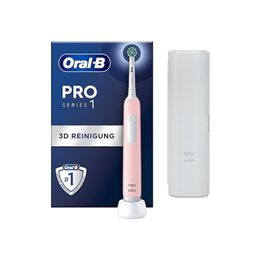 Oral-B Elektrische Zahnbürste Pro 1 Cross Action Pink mit Reiseetui