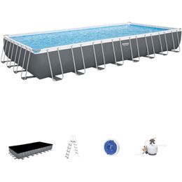 56623 Power Steel Pool Swimming Pool Set 956x488x132 cm - Bestway