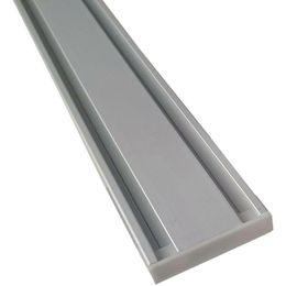 Bestlivings - Vorhangschiene silber aus Aluminium, alle Längen bis 480cm möglich, Flache Gardinenschiene ( 7mm ), 1- / 2-/ 3- /4-läufig inkl.