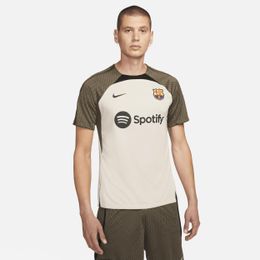 FC Barcelona Strike Nike Dri-FIT Fußball-Oberteil aus Strickmaterial für Herren - Braun