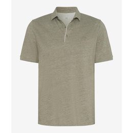 Brax Herren Poloshirt Style PEJO, Khaki, Gr. L