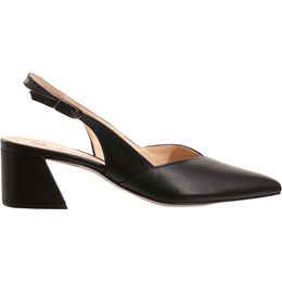 hōgl Sling-Pumps, Glattleder, Riemchen, für Damen, schwarz, 38.5