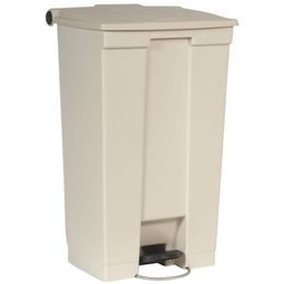 Rubbermaid - Robuster Pedaleimer 87 Liter, HxBxT 82,6x41x50,2cm Aus haccp konformen Polyethylen Beige - Beige