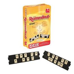 Jumbo Rummikub Wort in Metalldose Geschicklichkeitsspiel