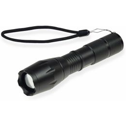 Chilitec LED-Taschenlampe CTL10 Zoom, 10 W, schwarz, 350 lm, 136x37 mm