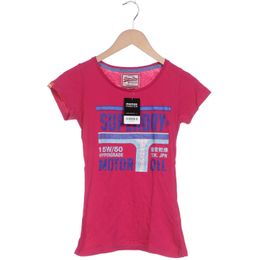 Superdry Damen T-Shirt, pink, Gr. 34