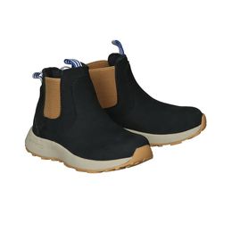 Finkid - Chelsea-Boots SAAPAS in navy/cinnamon, Gr.28