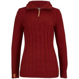 bonprix Troyer Pullover mit Zopfmuster