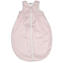 Frottee-Schlafsack mit Streifen in rosa/weiß
