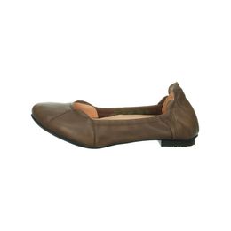 Think! Leder-Ballerinas "Balla" in Khaki - 39,5